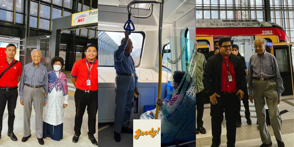Dr Mahatir Spotted Taking MRT From Sungai Buloh To Putrajaya