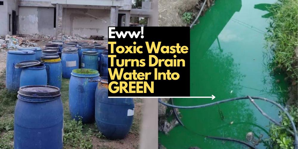 Housing Project's Toxic Waste Pollutes Drain Water, Turning It to Green ...