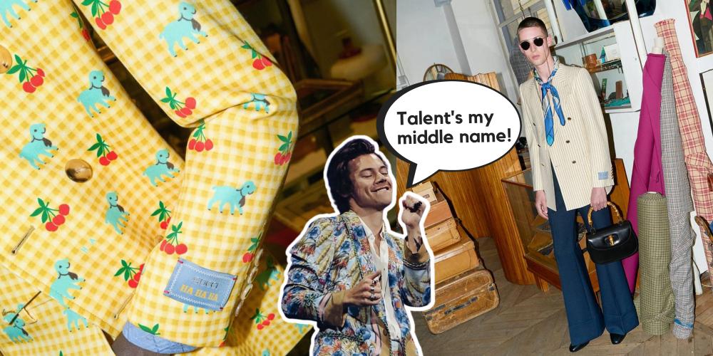Singer, Actor...and Fashion Designer?! Harry Styles Debuts Fiery Gucci ...