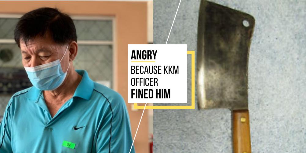 WTF: Perak 56yo Hawker Seller Threatens KKM Officer With Knife