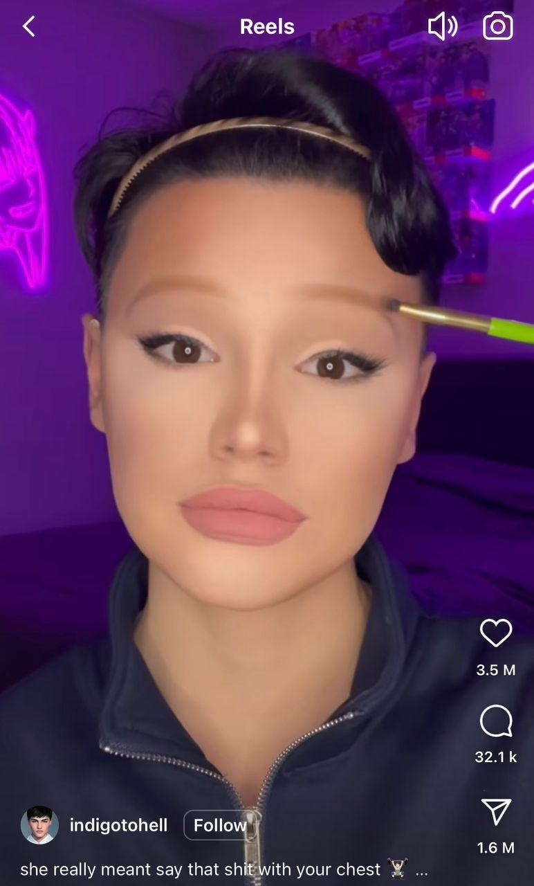 【欧美娱乐】变壮后的A妹长这样？| TikTok 博主将自己【爆改成 Ariana Grande】，前后反差让全网惊呆...