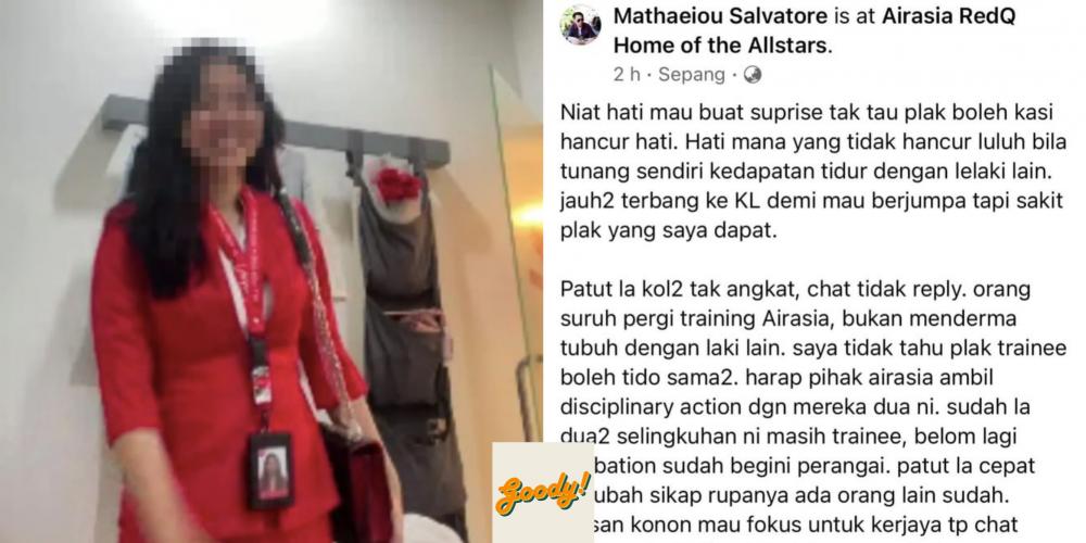 WATCH: AirAsia Trainee Gets Caught Cheating On Fiancé With Coworker